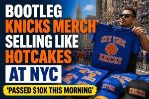 Bootleg Knicks merch selling like hotcakes at NYC ticker-tape parade ...